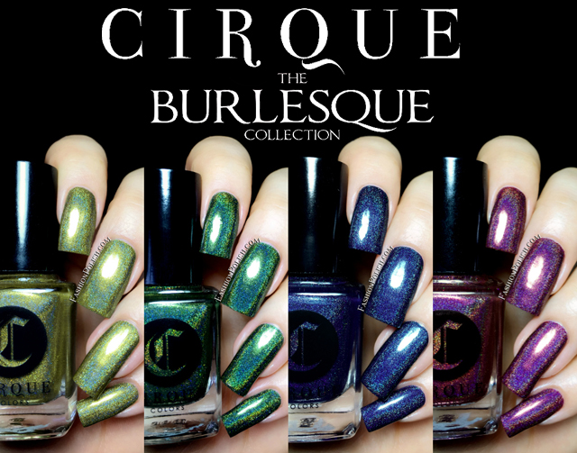 Fashion Polish: Cirque Colors Burlesque collection swatches & review!