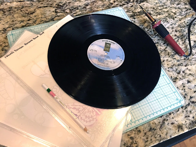 StencilGirl Talk: Gwen's Gems: Use Stencils and a Vinyl Record to Make ...