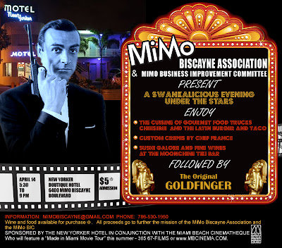 Goldfinger at the New Yorker, Movie Night (Miami) - My Fabulous Florida