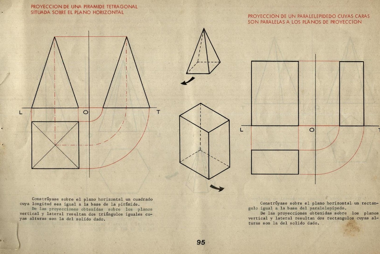 Notas de Dibujo Técnico Para Estudiantes : Proyección de Triángulo ...