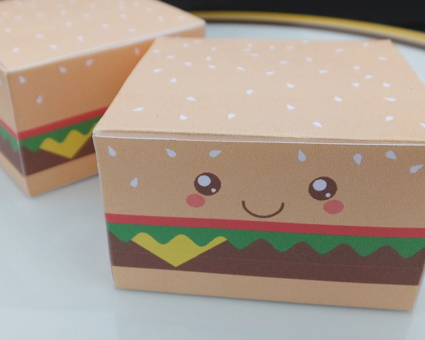 Cheeseburger Paper Box | Paperized Crafts