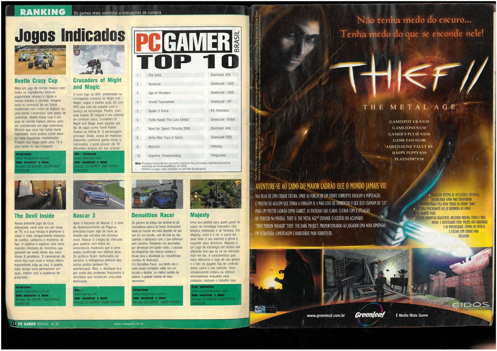 Obué Productions: Revista PC GAMER número 37 - CD EXPERT