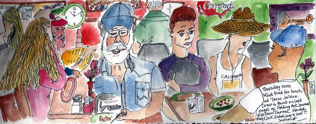 MY ART JOURNAL: EDJ From My Imagination #3-#9, Drawing In Public Places ...