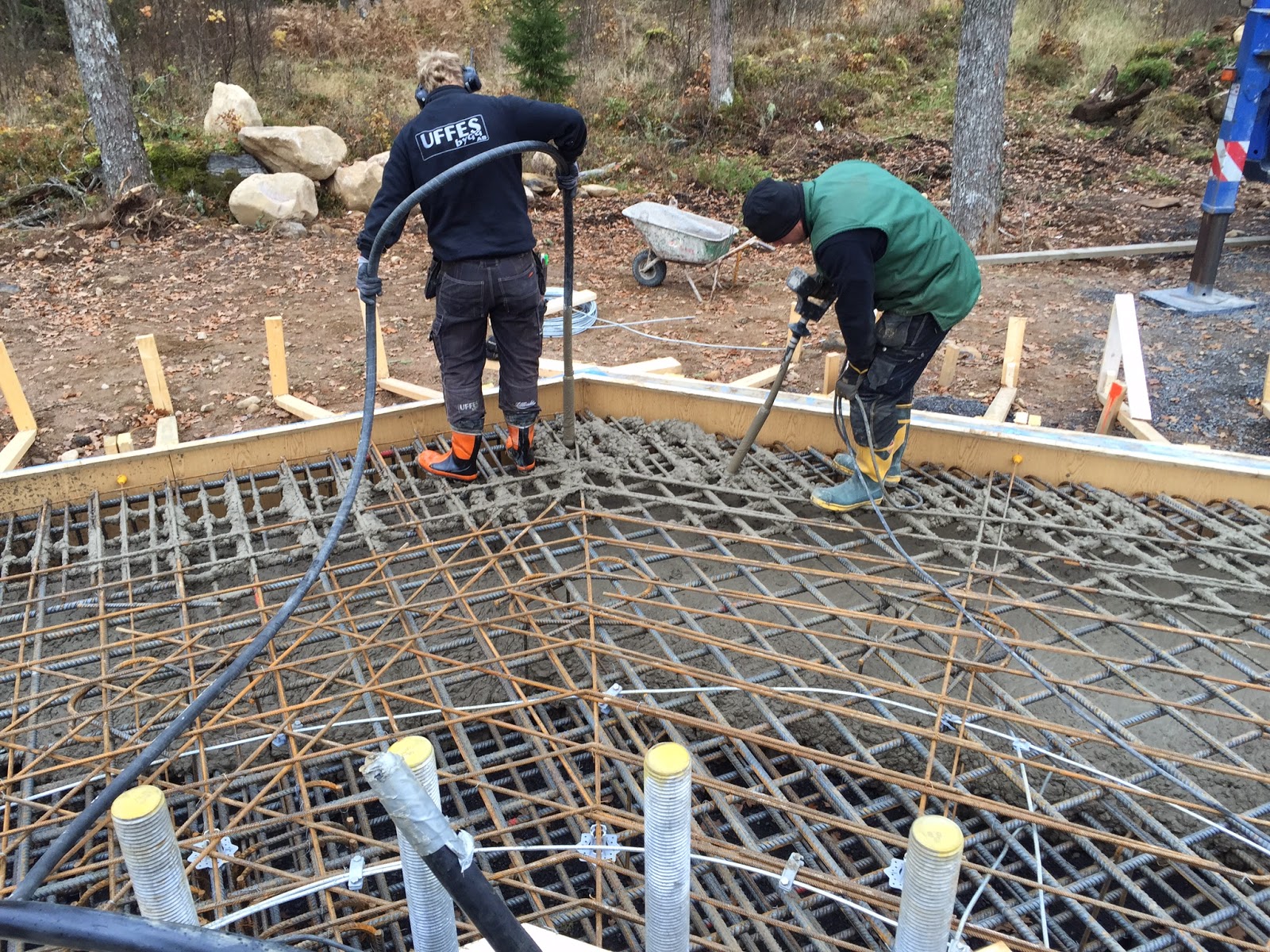 Uffes Bygg: Gjutning av vindkraftverksfundamentet!