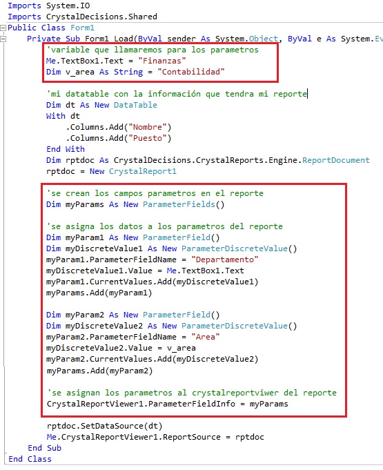 Agregar Parameter Field en Crystal Report