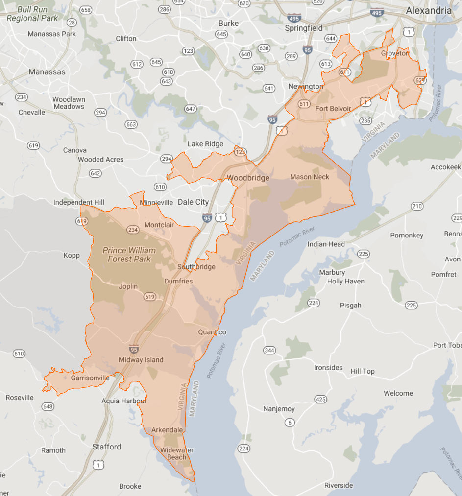 The Dixie Pig: Map of 36th District
