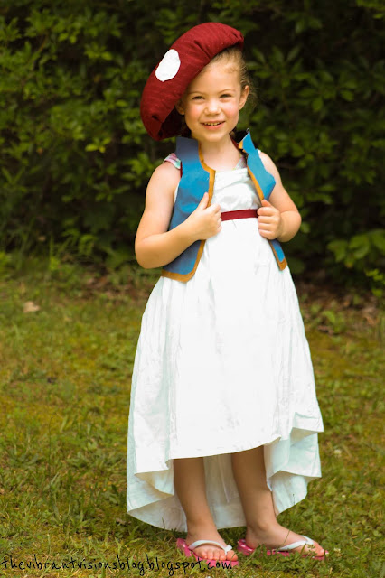 the Vibrant Visions blog: Easy DIY Girls Toad Costume
