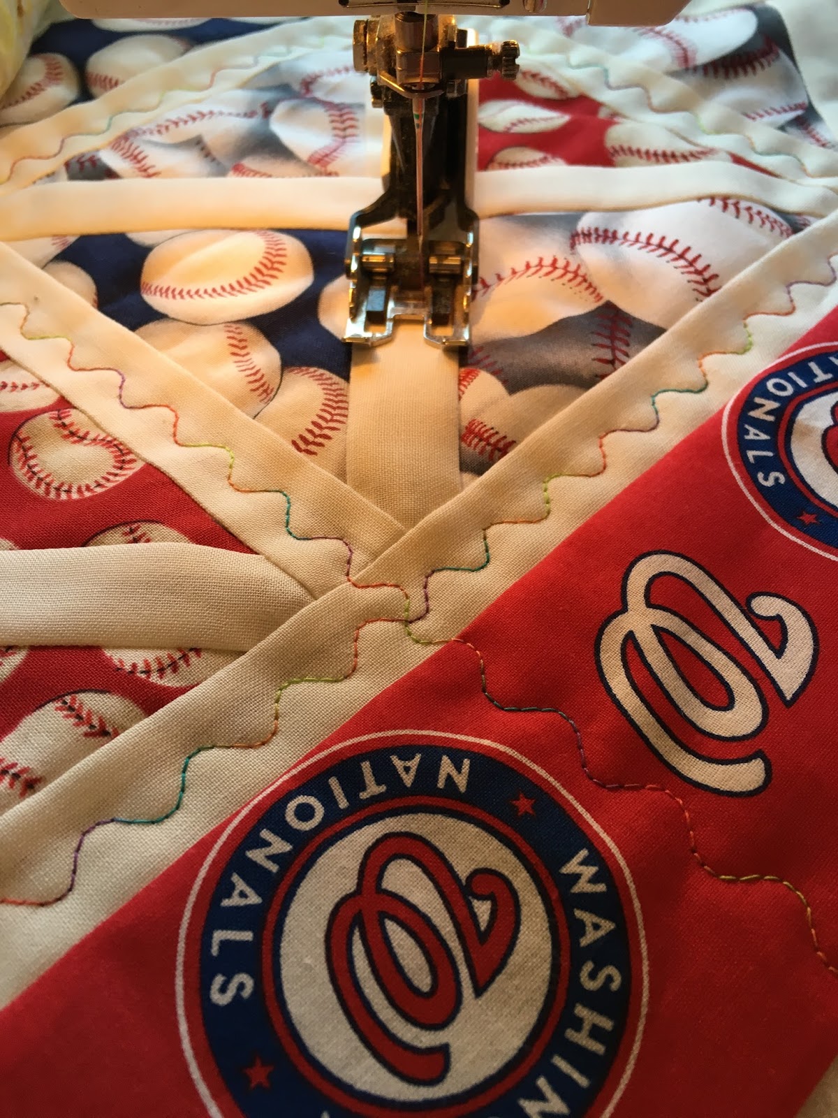 Susan's Quilt Creations: Baseball Baby Quilt