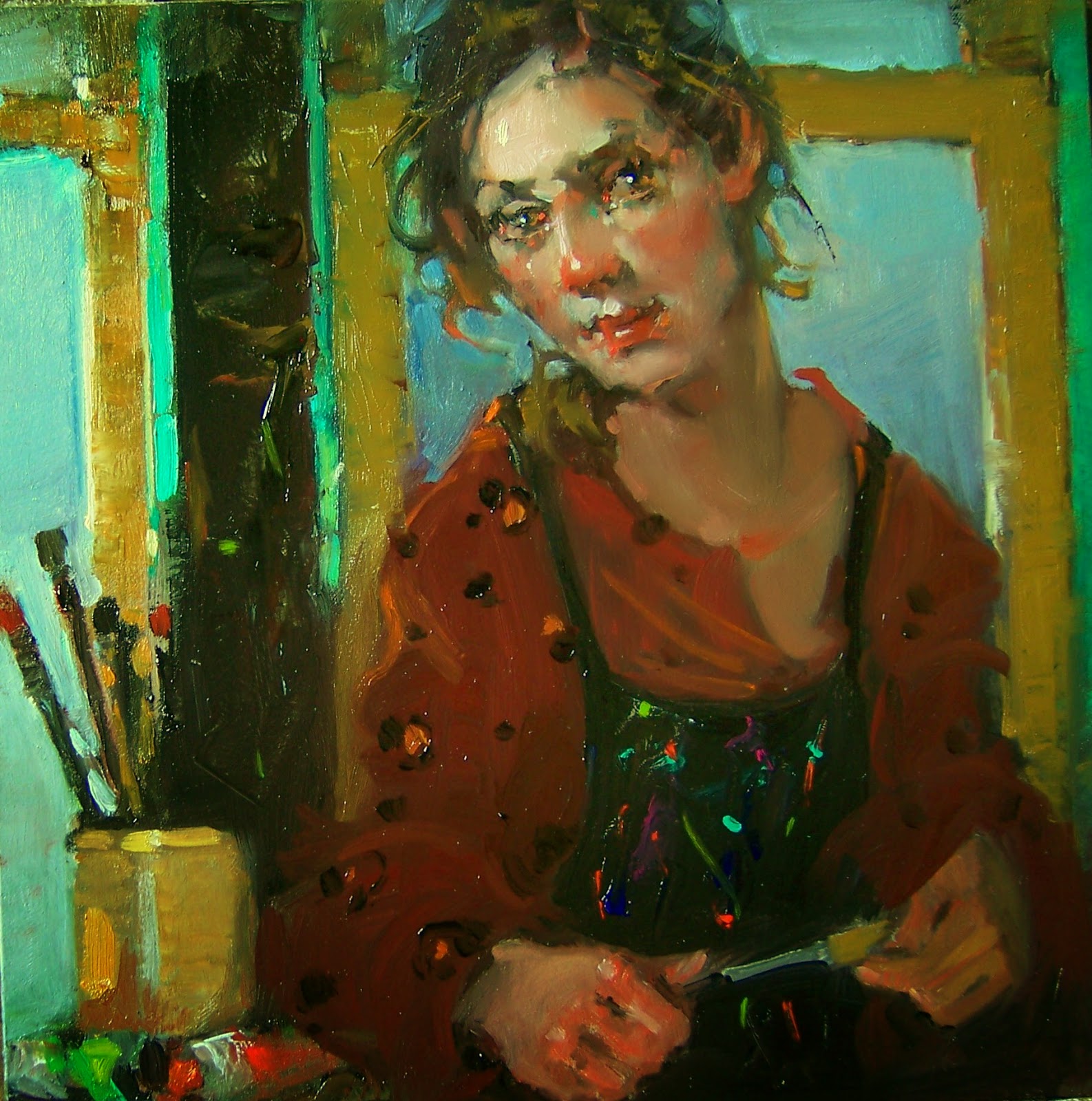 Kim Roberti Art Gallery: "Honing Her Craft" Kim Roberti's 8"x8 ...