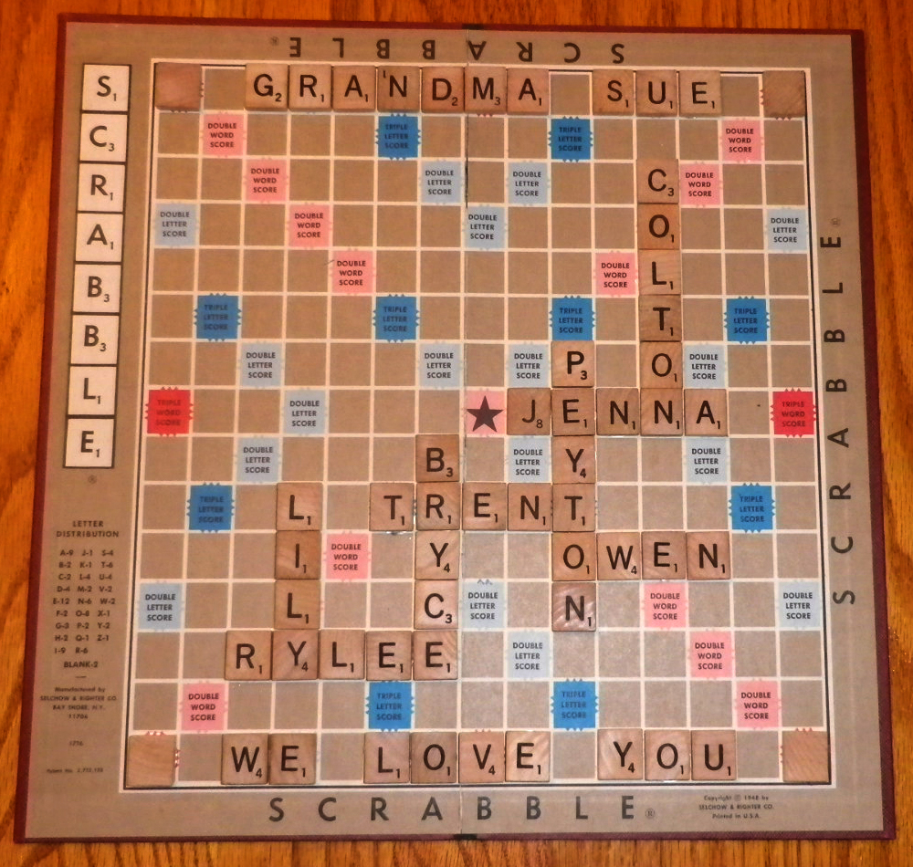 Cards By CG Framed Scrabble Board cards-by-cg-framed-scrabble-board