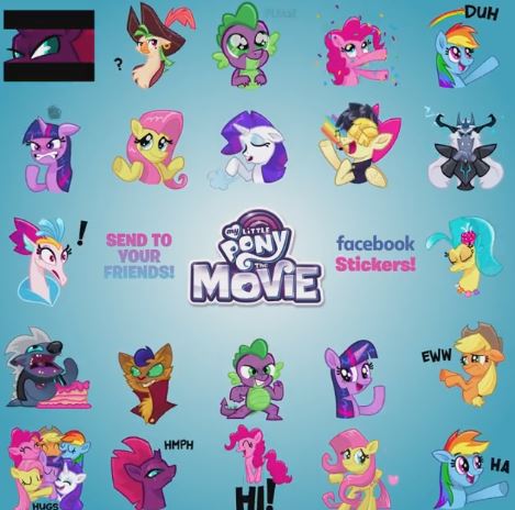 Equestria Daily - MLP Stuff!: My Little Pony Facebook Stickers Now ...