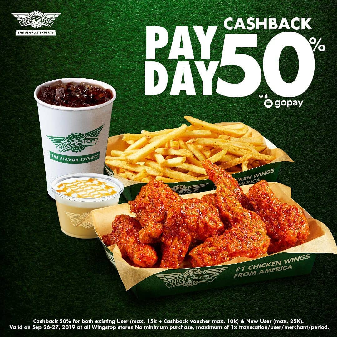 Promo WINGSTOP Terbaru Gopay Payday
