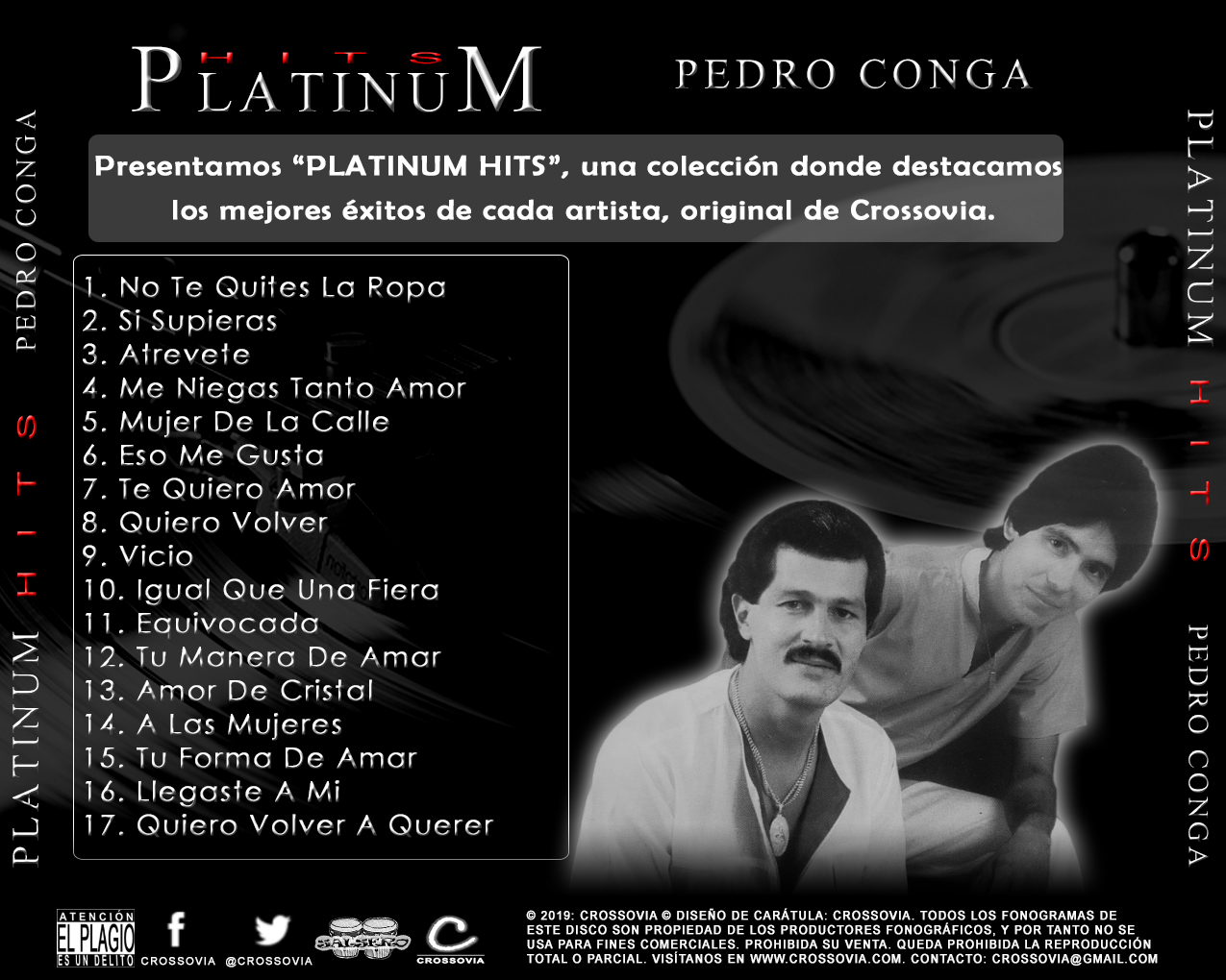 PLATINUM HITS - PEDRO CONGA (2019) (320 KBPS FULL) ~ Crossovia
