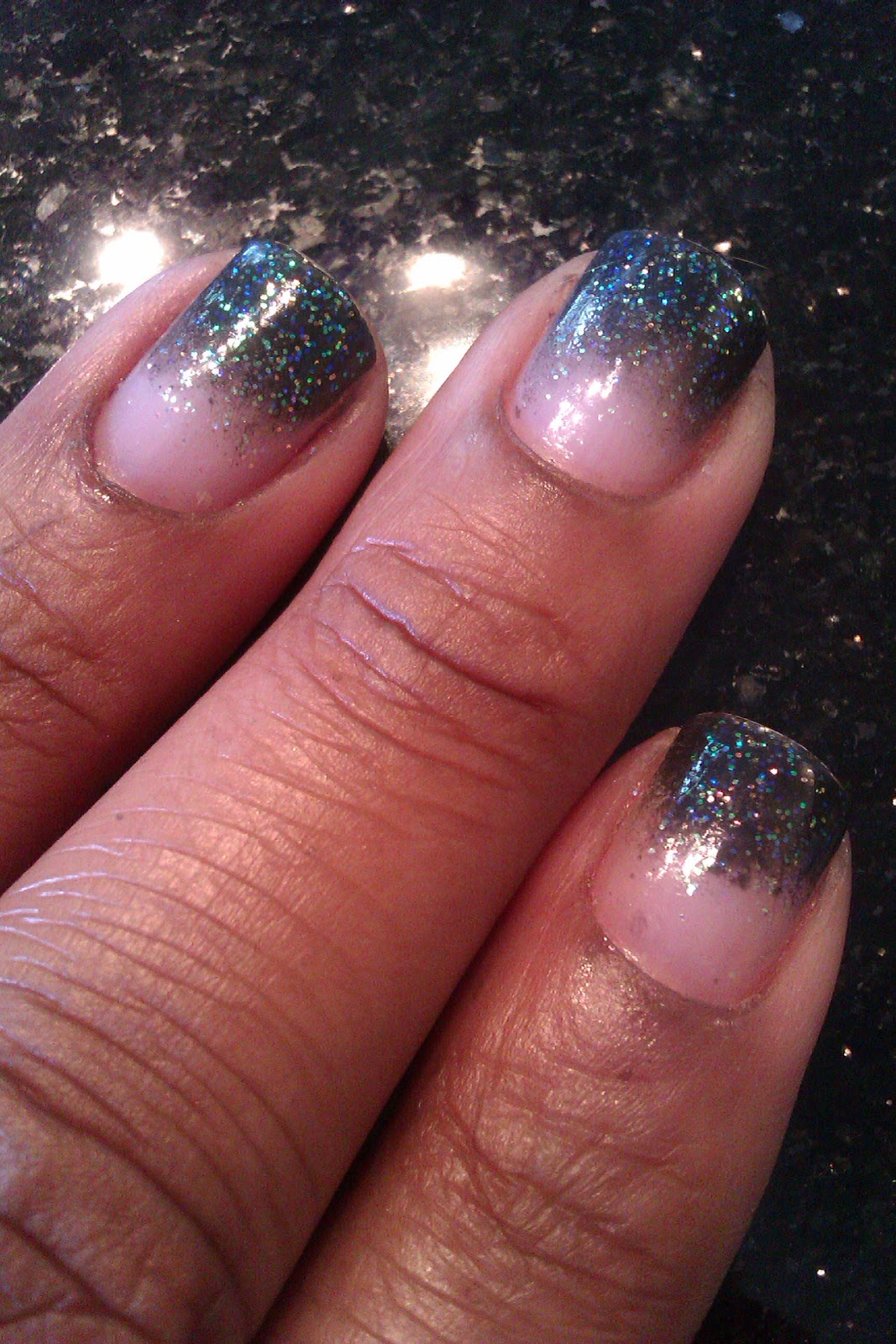 Fairly Charming: A Gradient, Sponged Frenchie :)