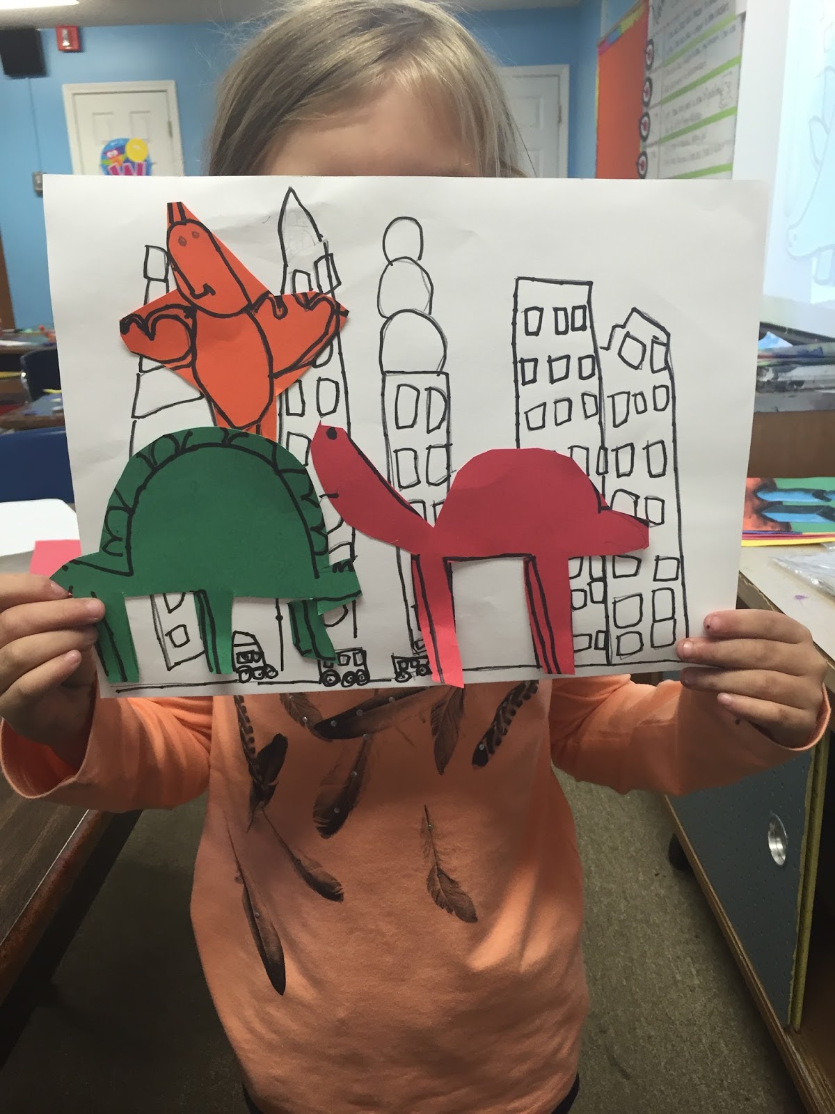 Elements of the Art Room: kindergarten & 1st If the Dinosaurs Came Back