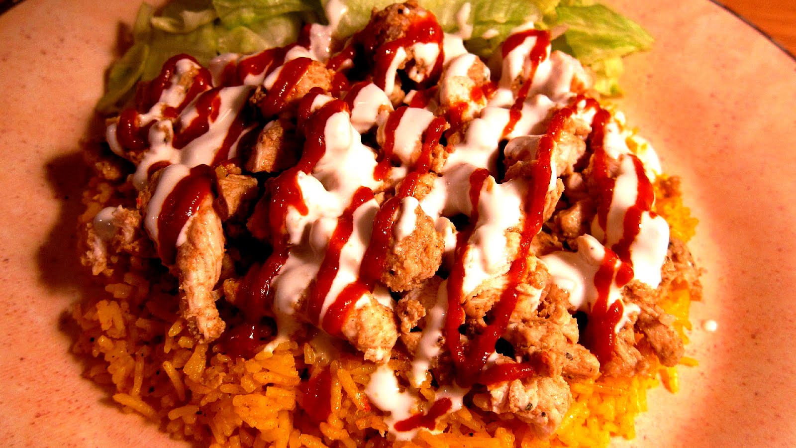 Halal Chicken Over Rice Recipe - Rice Choices