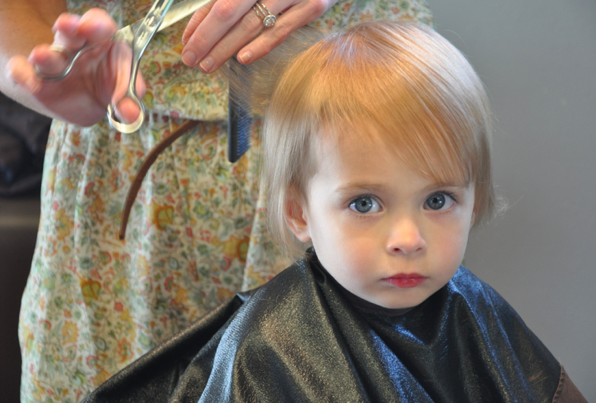 M and B plus 3!: Ava's First Haircut!