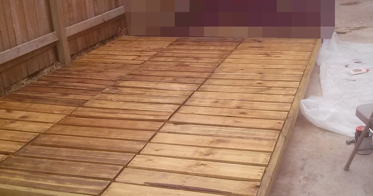 I Made This From the World Wide Web: Pallet Deck Day 4 - Finishing the ...