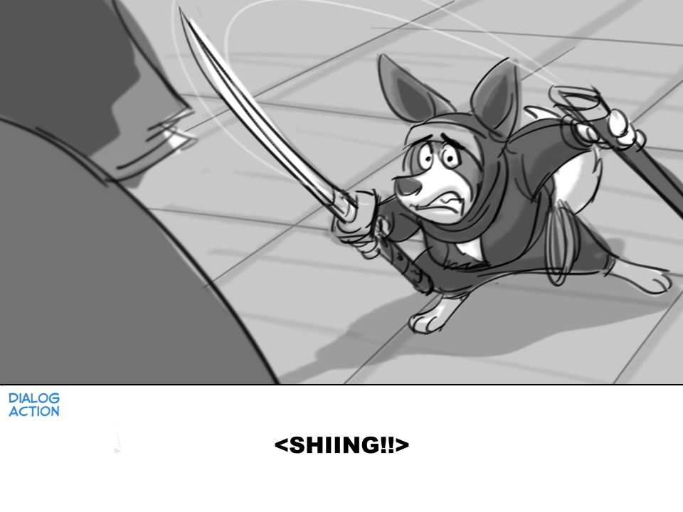 JOONKI PARK'S STORYBOARD PORTFOLIO: Ninja Corgi