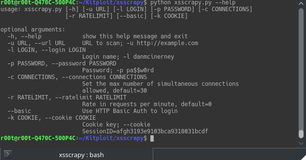 xsscrapy - XSS/SQLi Spider - KitPloit - PenTest Tools for your Security ...