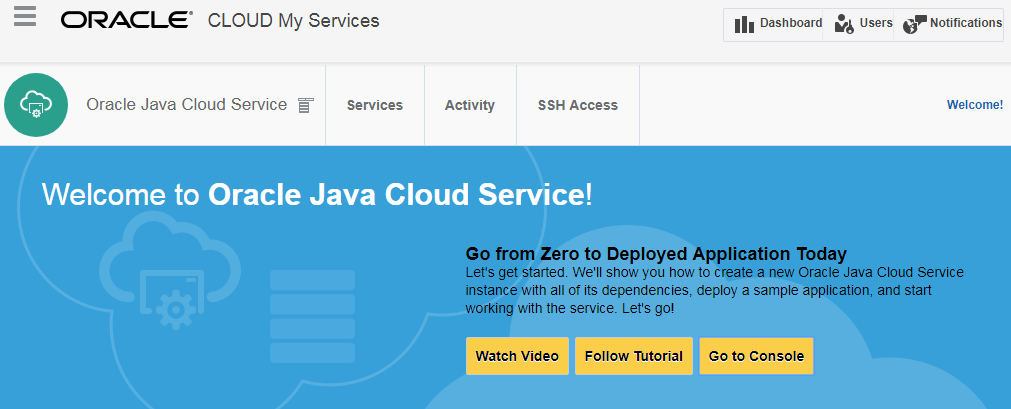 Pg S Oracle Soa Osb Tech Blog How To Provision An Oracle Java Cloud Service Instance