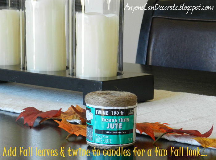 Anyone Can Decorate: Fun Fall Candles - Easy Peasy DIY