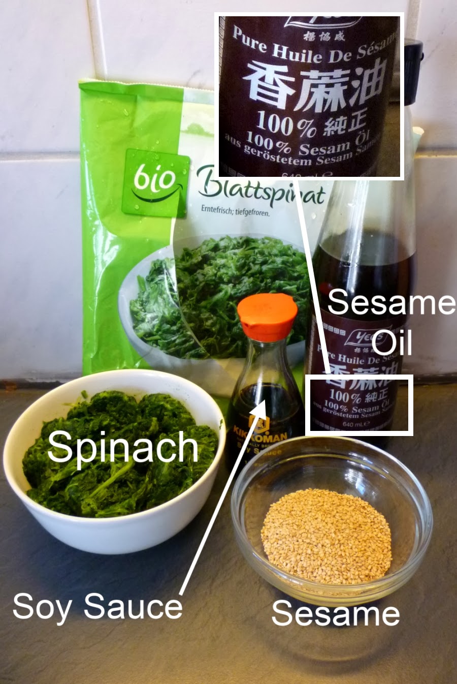 Squirrel of Nom's Tasty Treats: Easy: Sesame Spinach