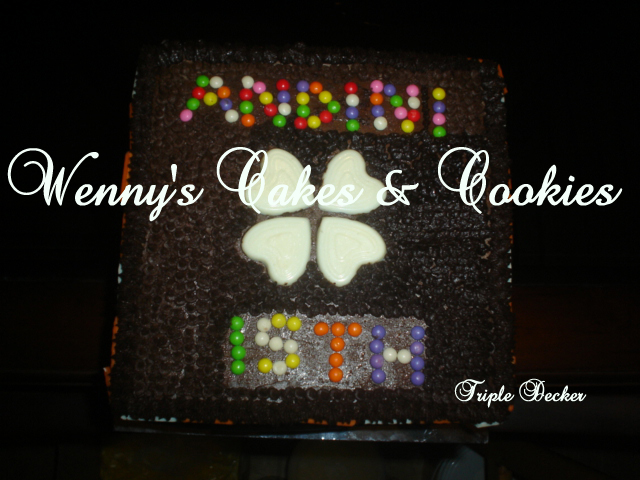 Wenny's Cakes & Cookies: Triple Decker Chocolate Cheese Cake