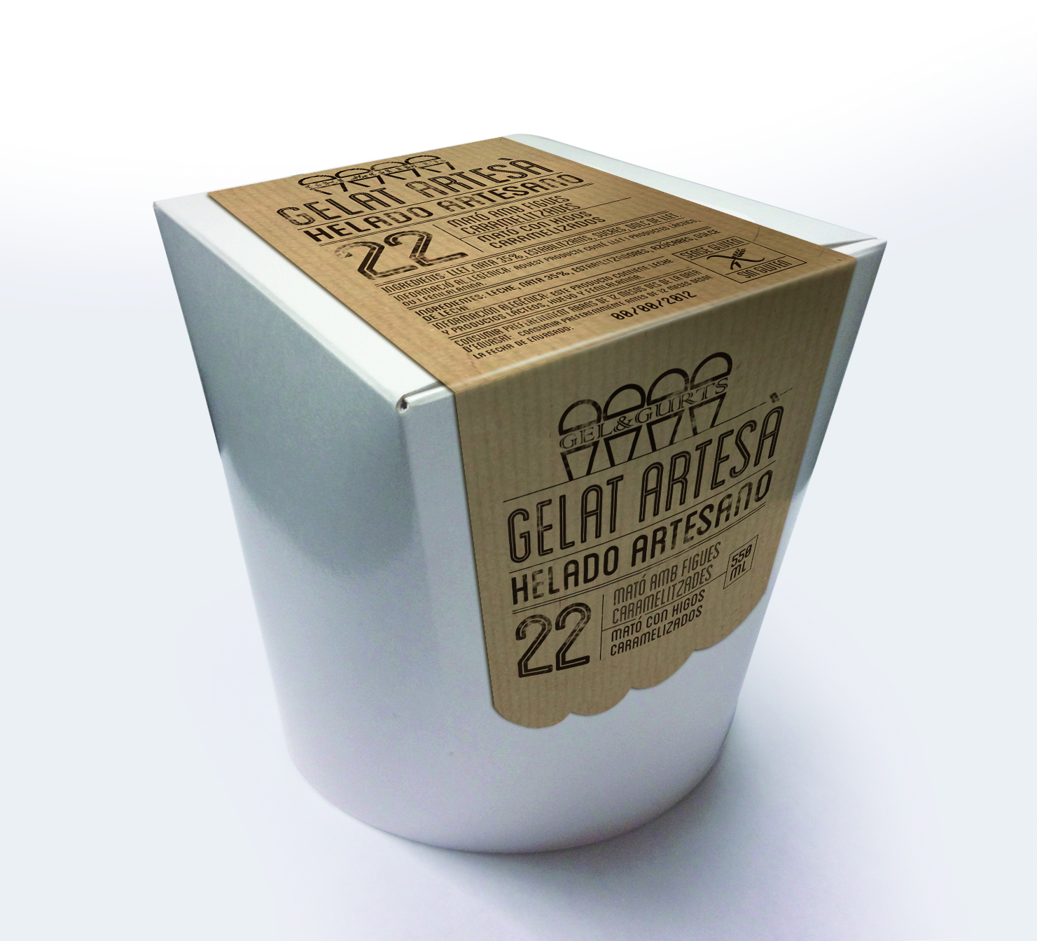Gelat Artesà & Helado Artesano on Packaging of the World - Creative ...
