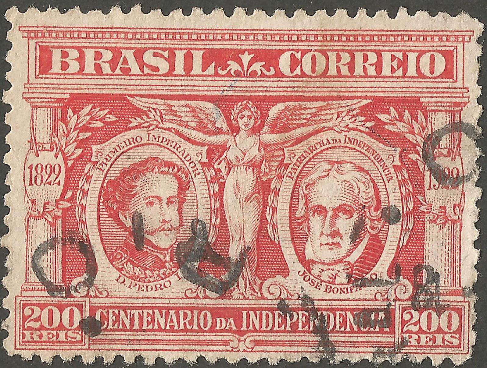 Stamps: Stamp Brasil (1922) Centenário independência (200 reis)