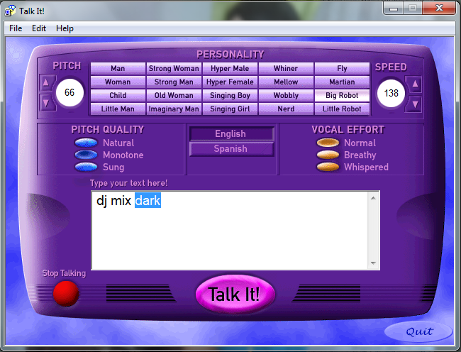 Talkit emulador de voz todocvcd por papaitoloco : nferhoman