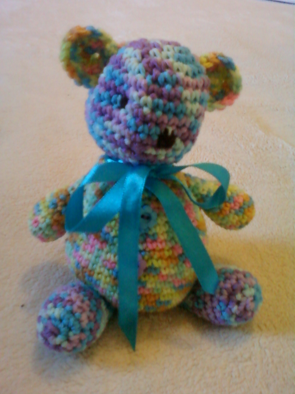 Tejer y Pintar "El arte de crear con tus manos".: Osito a crochet