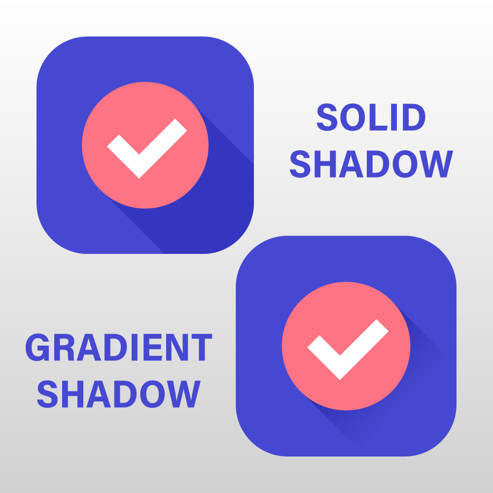 Different Of Solid Shadow And Gradient Shadow - Anishadesign