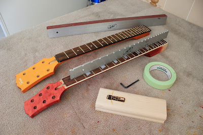 Guitar Kit Builder: Les Paul Jnr Double Cut: Fret Levelling & Redressing