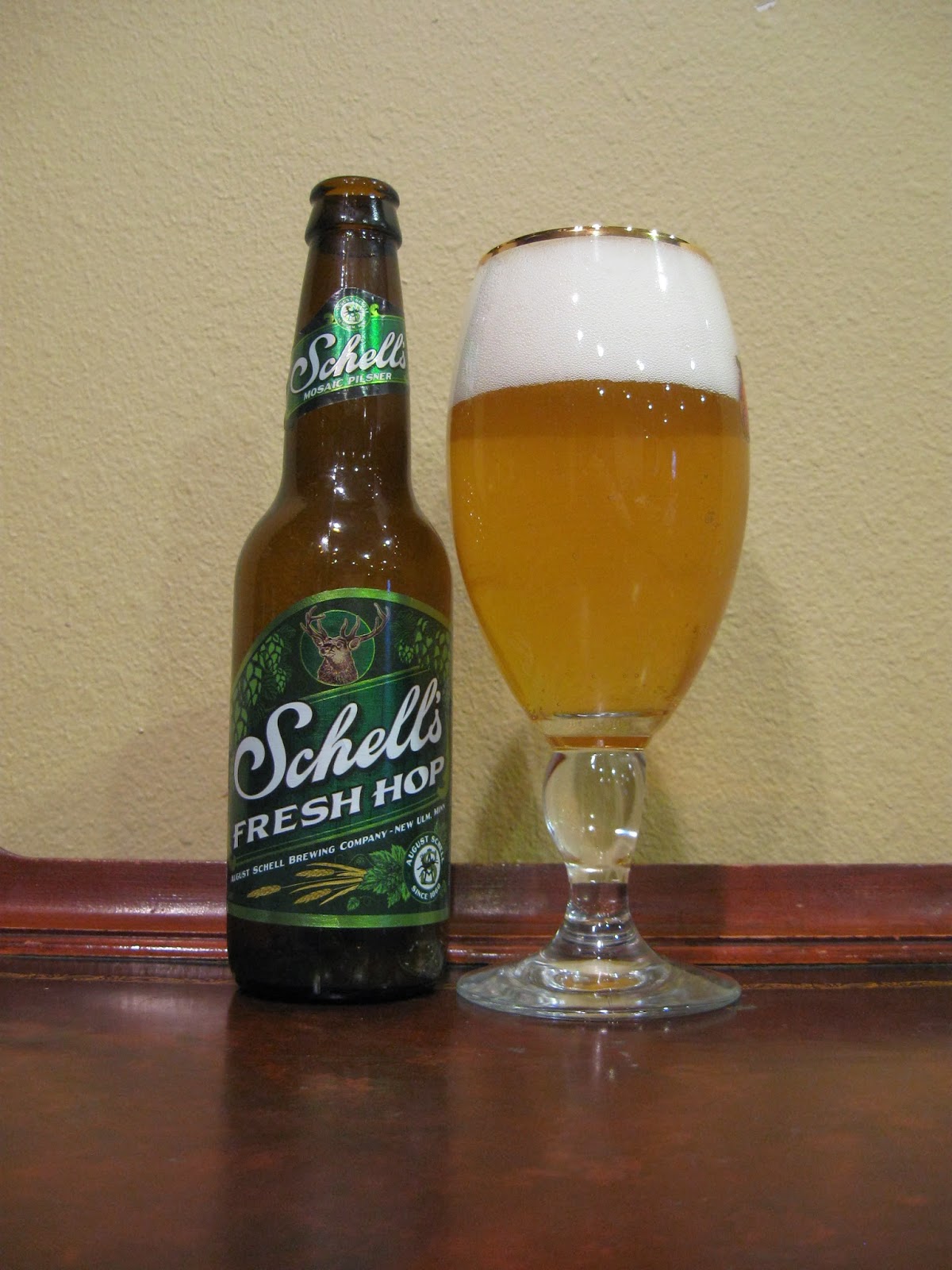 Doing Beer Justice: Schell's Fresh Hop Mosaic Pilsner