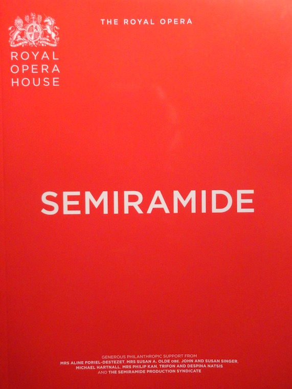 Fanáticos da Ópera / Opera Fanatics: SEMIRAMIDE, Royal Opera House ...