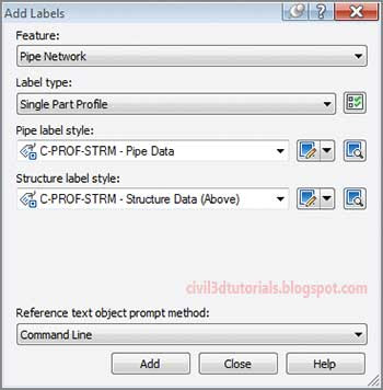 Creating Labels in Profile View - AutoCAD Civil 3D Tutorials