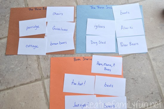 The Three Snow Bears: A Compare and Contrast Game - Creative Family Fun