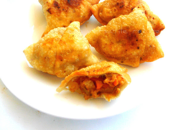Priya's Versatile Recipes: Tofu & Mixed Veggies Samosa