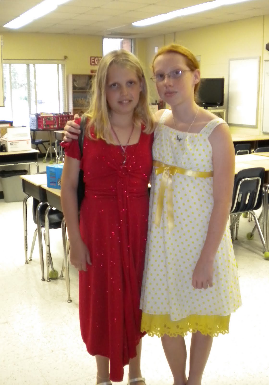 Mrs. Jenkins' News: Beautiful Sisters Ready for Middle School
