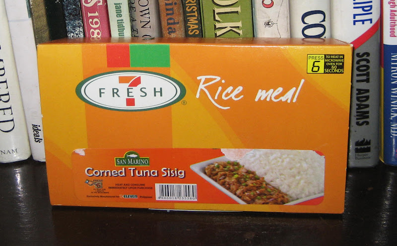 Percy's It's a Wrap: 7-11 Fresh Rice Meal Corned Tuna Sisig