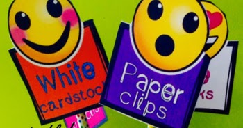 Classroom Freebies Too: Emoji Back to School Classroom Wishlist Tags