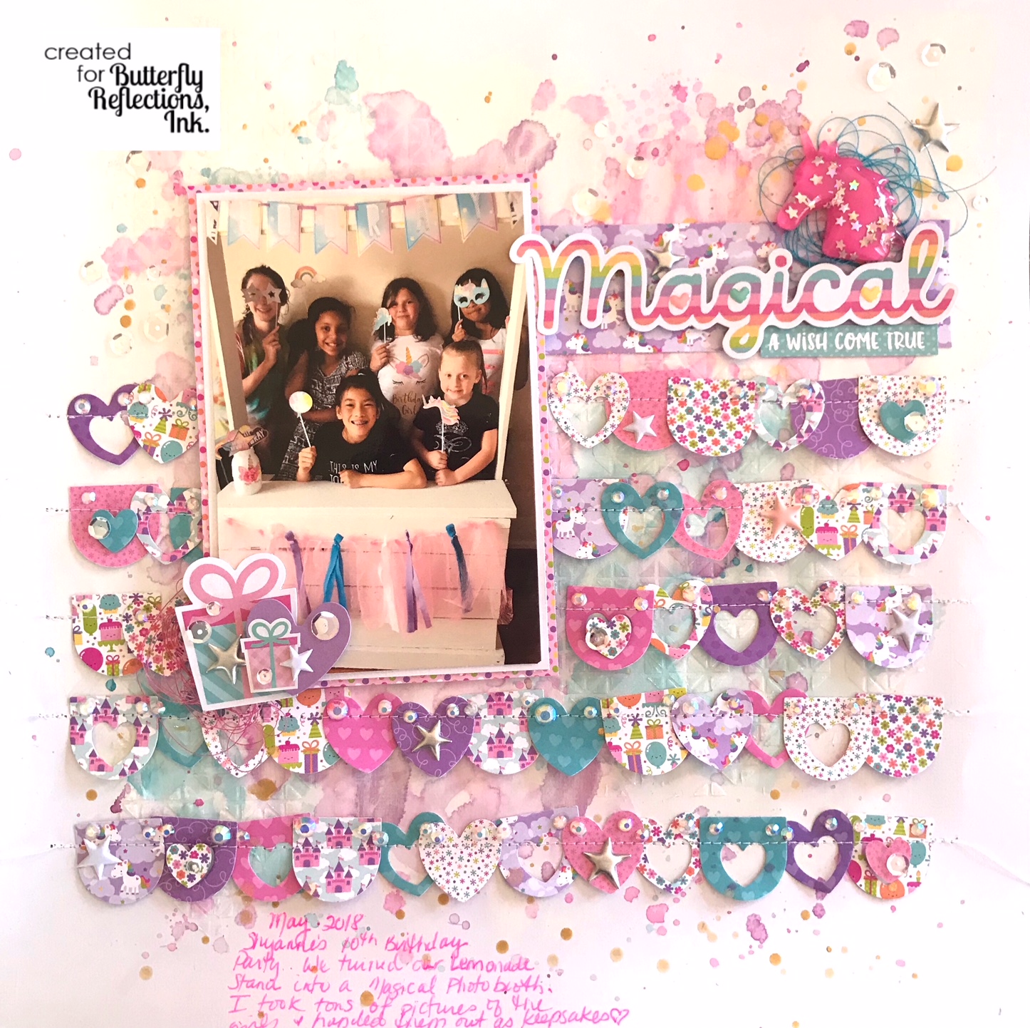 Butterfly Reflections, Ink.: "Magical" 12 x 12 Scrapbook Layout ...