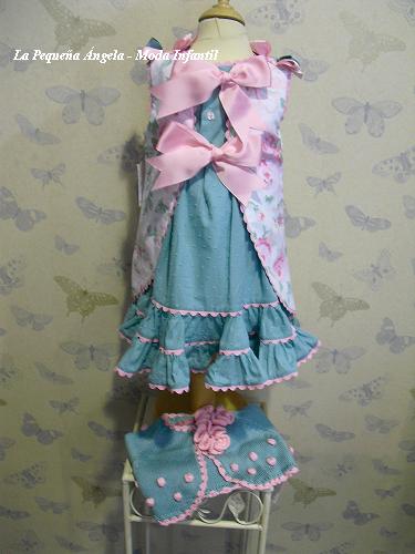 LA PEQUEÑA ANGELA: NINI MODA INFANTIL. ROSA Y VERDE!