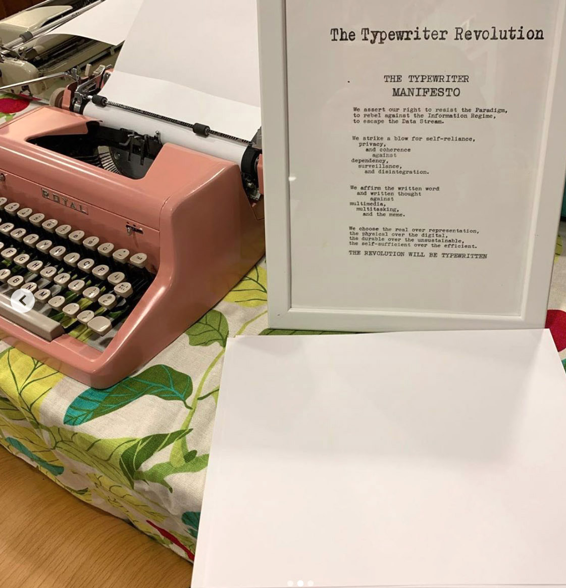 The revolution is global/ /THE TYPEWRITER REVOLUTION