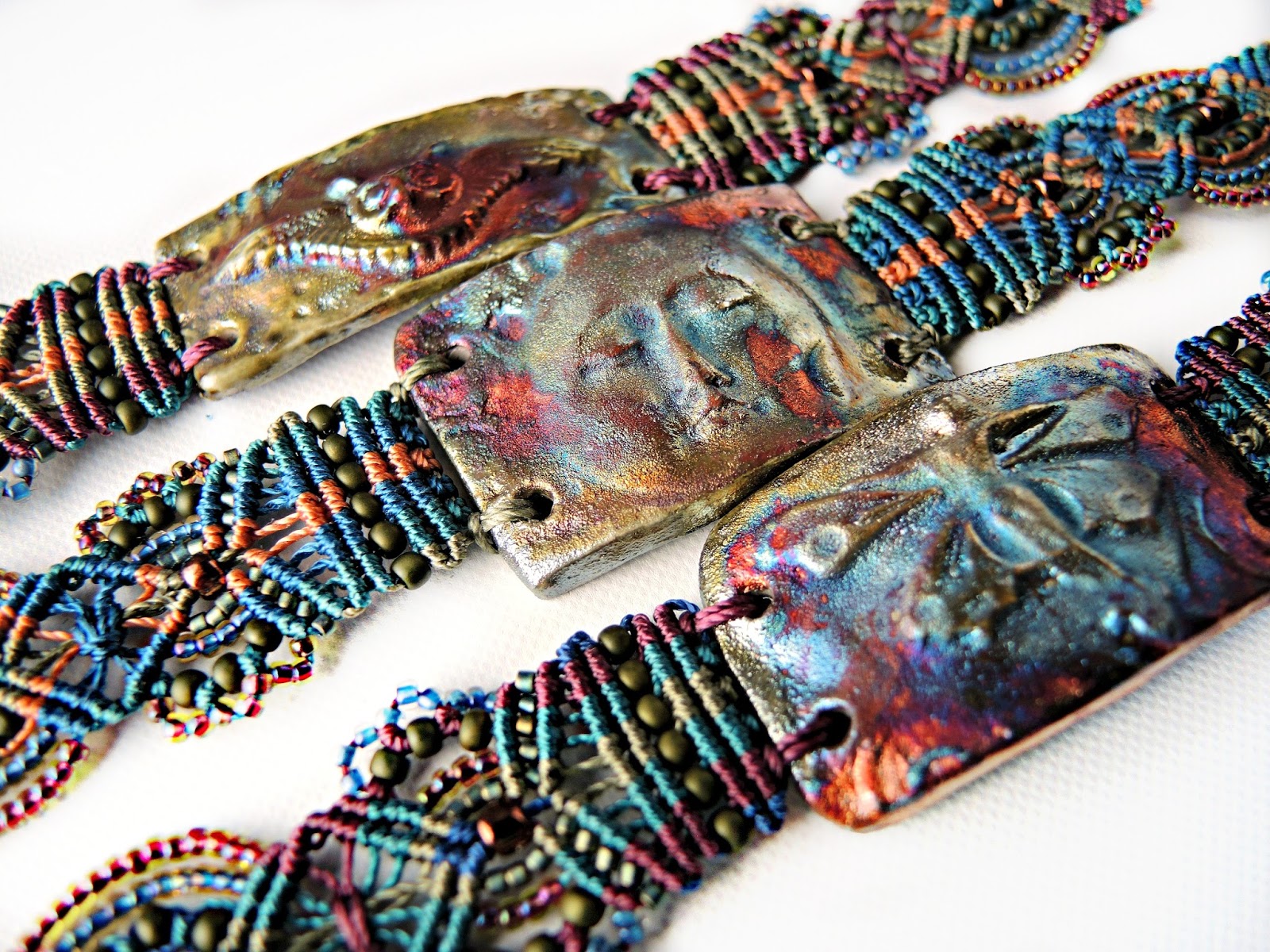 Knot Just Macrame by Sherri Stokey: Micro Macrame Bracelets with Raku