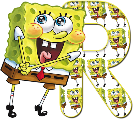 Alfabeto grande de Bob Esponja. - Oh my Alfabetos!