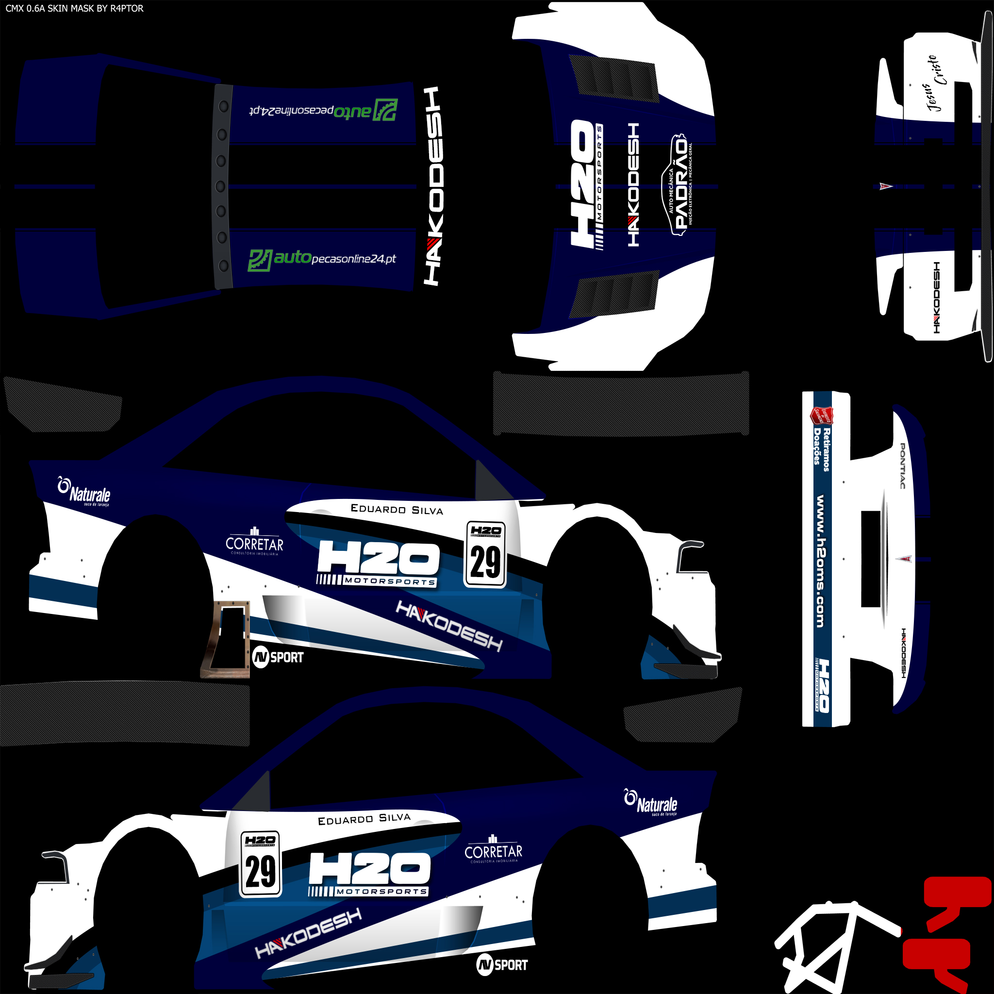 H2O | Equipe de Automobilismo Virtual: SKINS PARA LIVE FOR SPEED