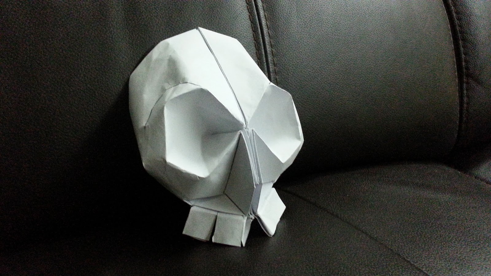 origami skull ~ easy origami instructions for kids crafts