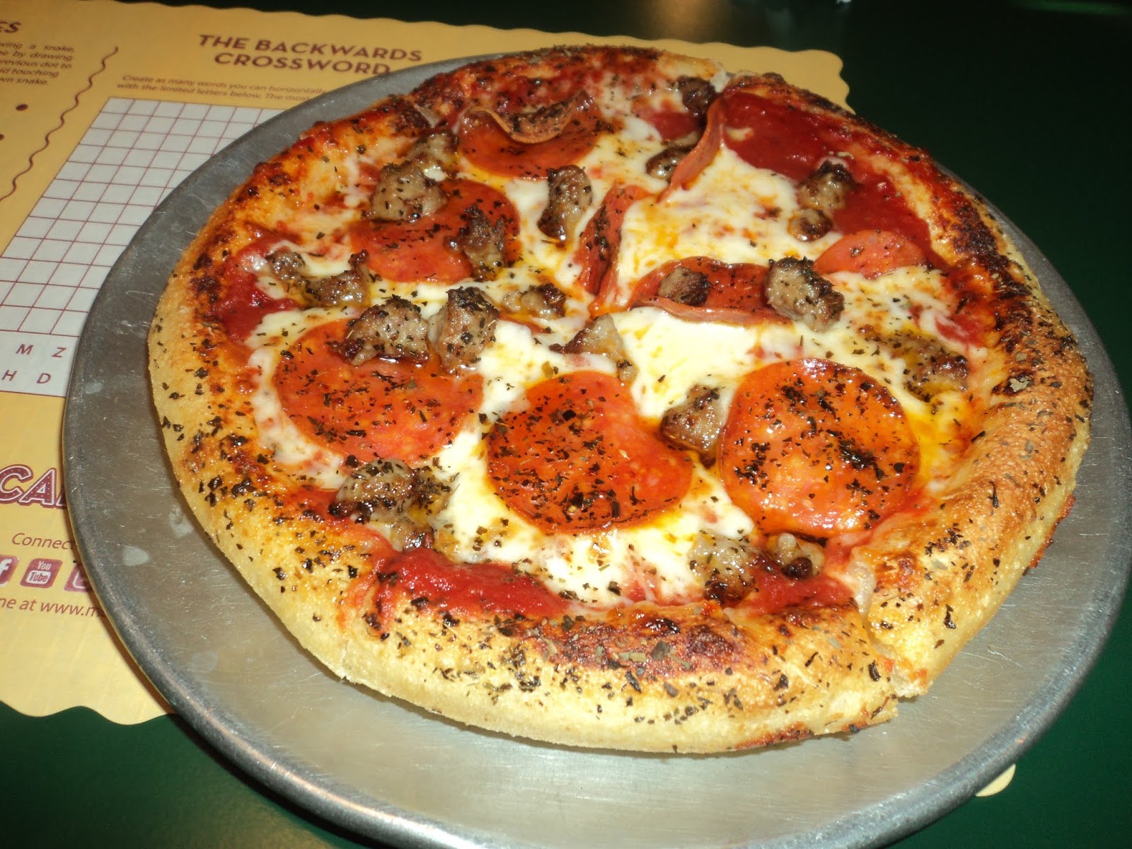 Parking Full Time Pizza Reviews: Monical’s Pizza Restaurant